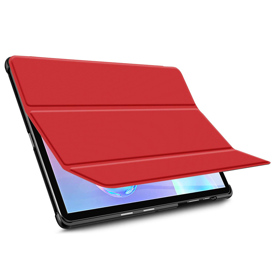 Trifold Smart Case Stand for Samsung Galaxy Tab S6 (Red)